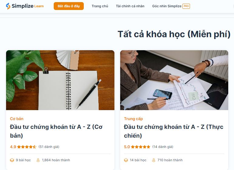 Khoá Học đầu Tư Miễn Phí Của Simplize, Tại Sao Không? » Simplize Blog
