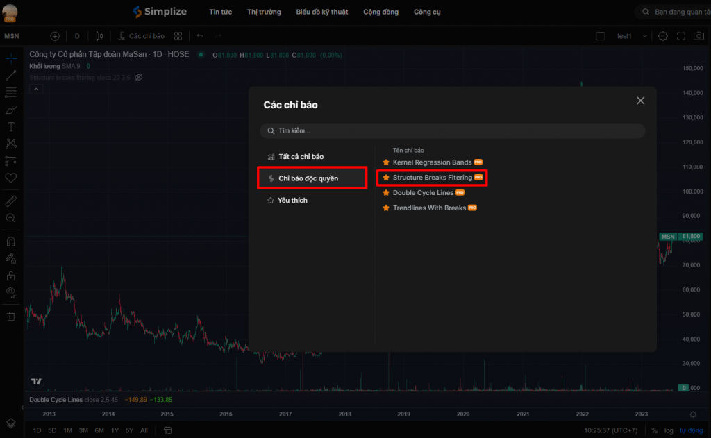 Chỉ Báo Structure Breaks Filtering » Simplize Blog