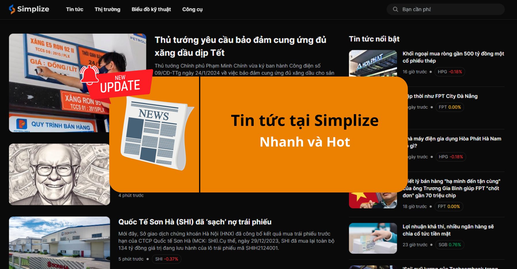 Cập Nhật Mới Về Tính Năng Tin Tức ở Simplize » Simplize Blog