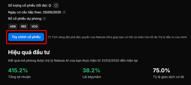 [Mới] Chỉ định Danh Mục Cổ Phiếu Trên Nebula Ultra » Simplize Blog